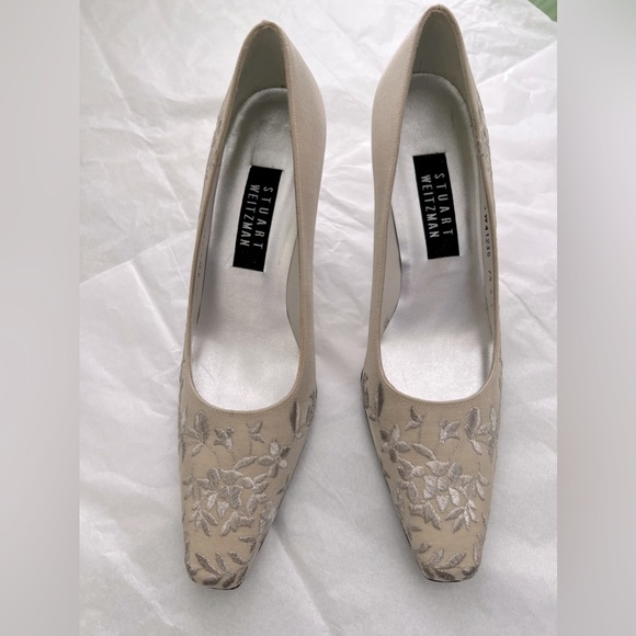 Stuart Weitzman | Shoes | Vintage Stuart Weitzman Heels 75 Silver ...